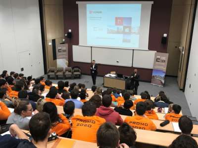 Jean-Paul et Vincent Legendre à la rencontre des élèves de l’ESITC Caen ...