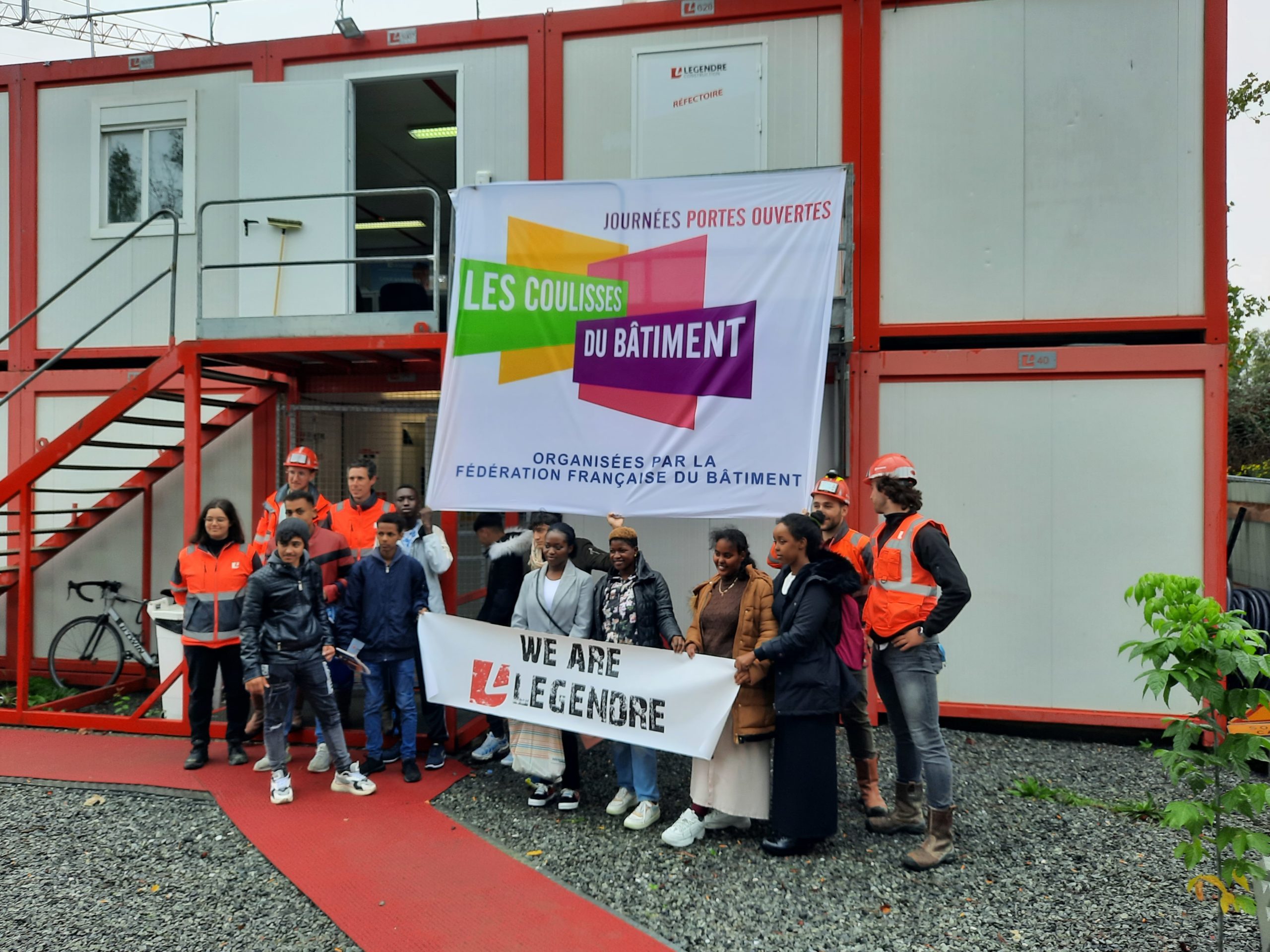 Des collégiens et lycéens sur les chantiers Legendre | Groupe Legendre