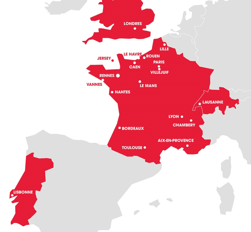 Implantations du Groupe Legendre | Groupe Legendre